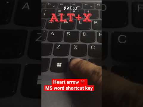 Heart arrow 💘 drawing ms word shortcut key | #computer #tipsandtricks #shortcutkeys #msword