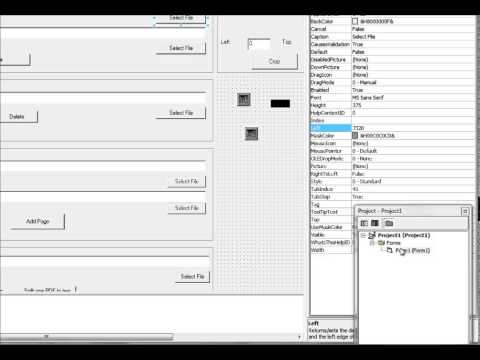 Visual Basic Tutorial shows how to Merge, Split, Crop PDF files with Visual Basic 6.
