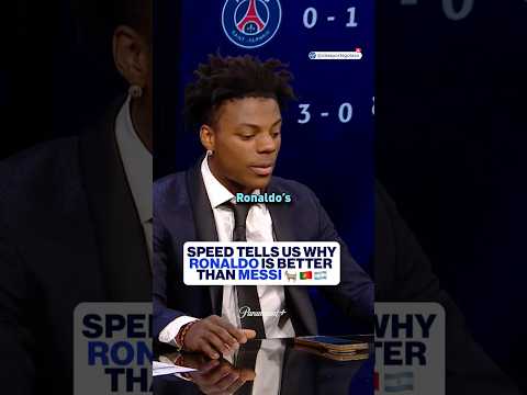 IShowSpeed says why Ronaldo is better than Messi ???????? UCL Today | CBS Sports Golazo