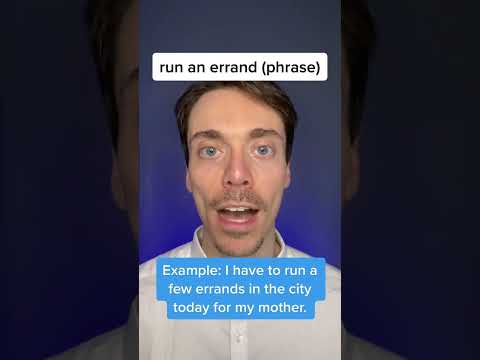 run an errand (English Phrase)