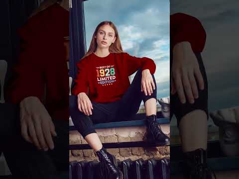1928 Limited Edition Crewneck Sweatshirt - Cozy, Vintage-Inspired Design for Timeless Style Casual