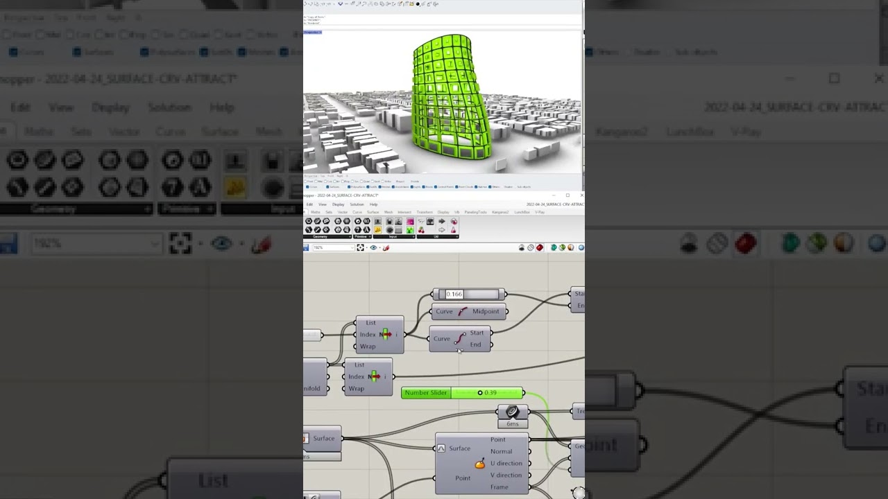 Parametric Architecture Grasshopper #rhino3d #3ddesigninrhino #parametricarchitecture  #grasshopper