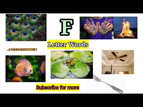 F Letter Words | Words starting with letter F | Alphabets