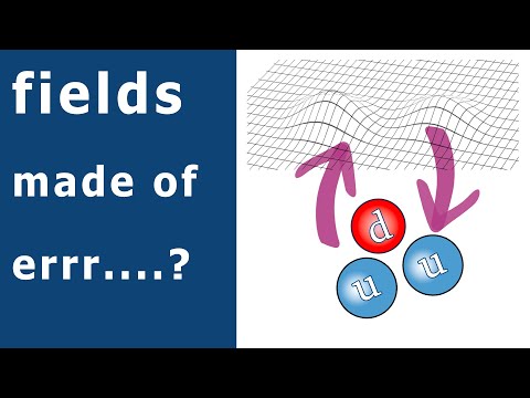 Physics students wonder what are fields made of? (maths free answer)