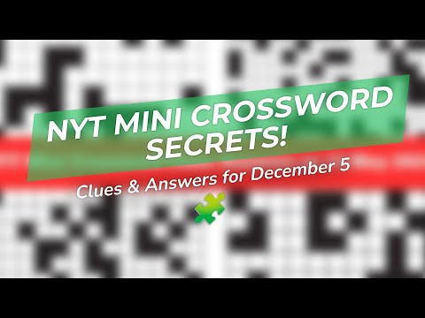 🧩 NYT Mini Crossword Magic! 🔍