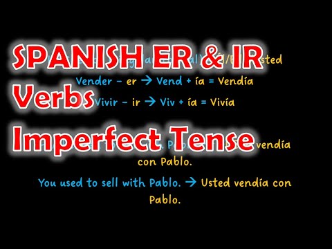 10 How to Use the Spanish Imperfect Tense (ER/IR Verbs): w/ Simple Sentences