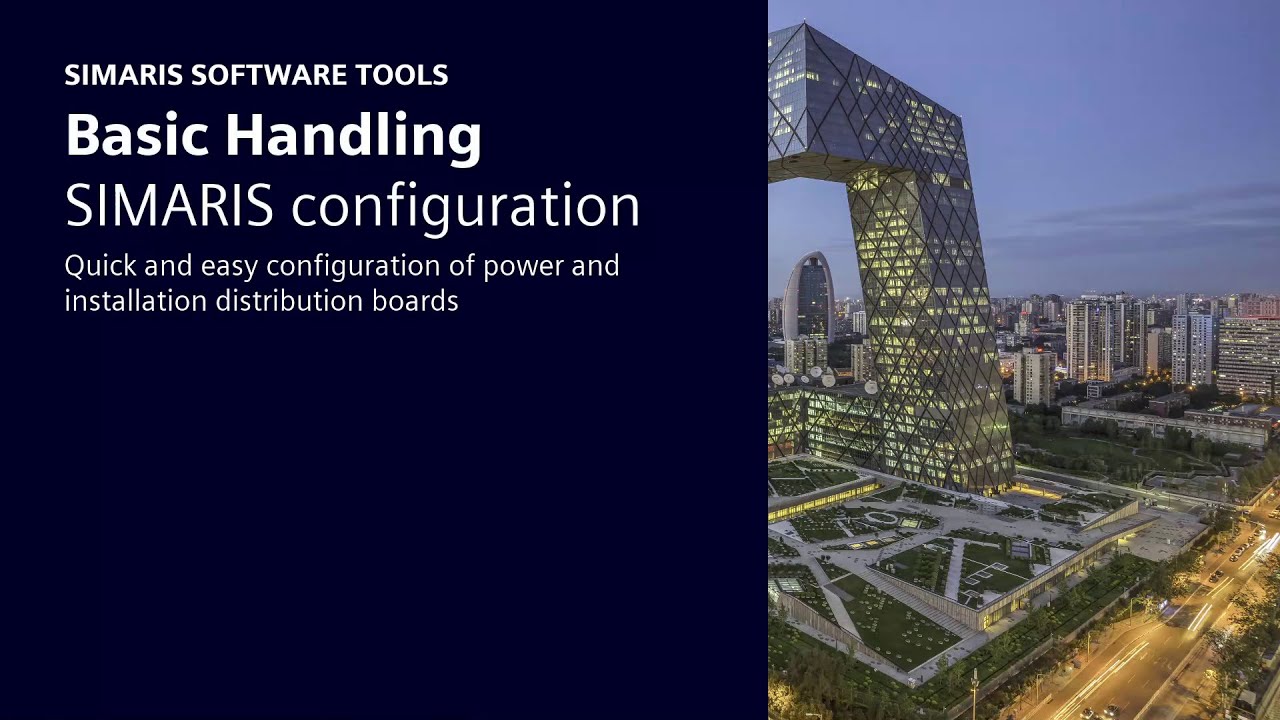 Basic Handling - SIMARIS configuration