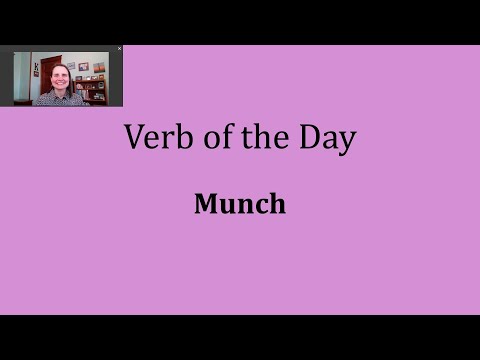Verb of the Day - Munch