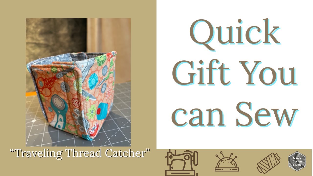 Fast Gift Idea-Travel Thread Catcher-Sewing Tutorial#sewingtutorial