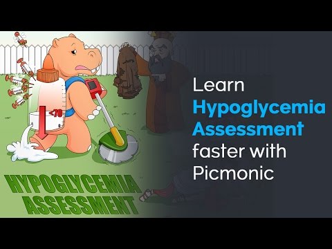 Learn Hypoglycemia Assessment Faster with Picmonic (NCLEX®, Nursing School)