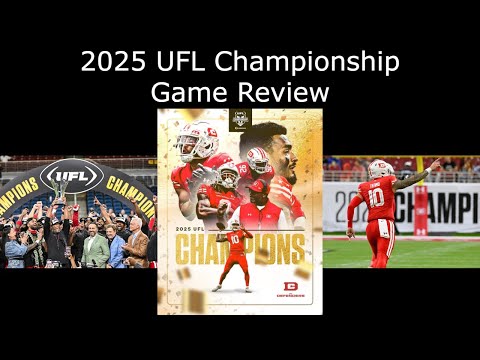 2025 UFL Championship Game Review - Poor Attendance & TV Ratings!