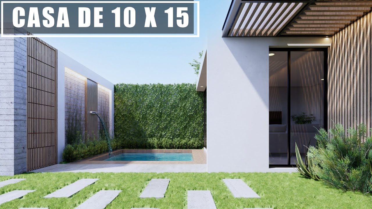 CASA DE 10X15 CON PISCINA Y JARDÍN - EXCELENTE ILUMINACIÓN