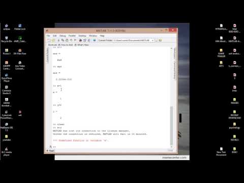 6.Pre-defined variables in Matlab