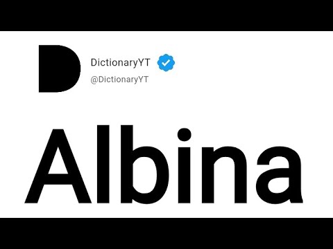 Albina Meaning in English
