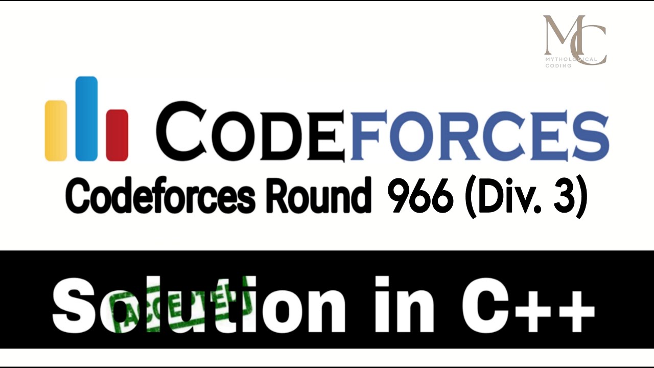 Codeforces Round 966 ( Div. 3 ) Solution | Problem A. Primary Task in C++ | Mythological Coding
