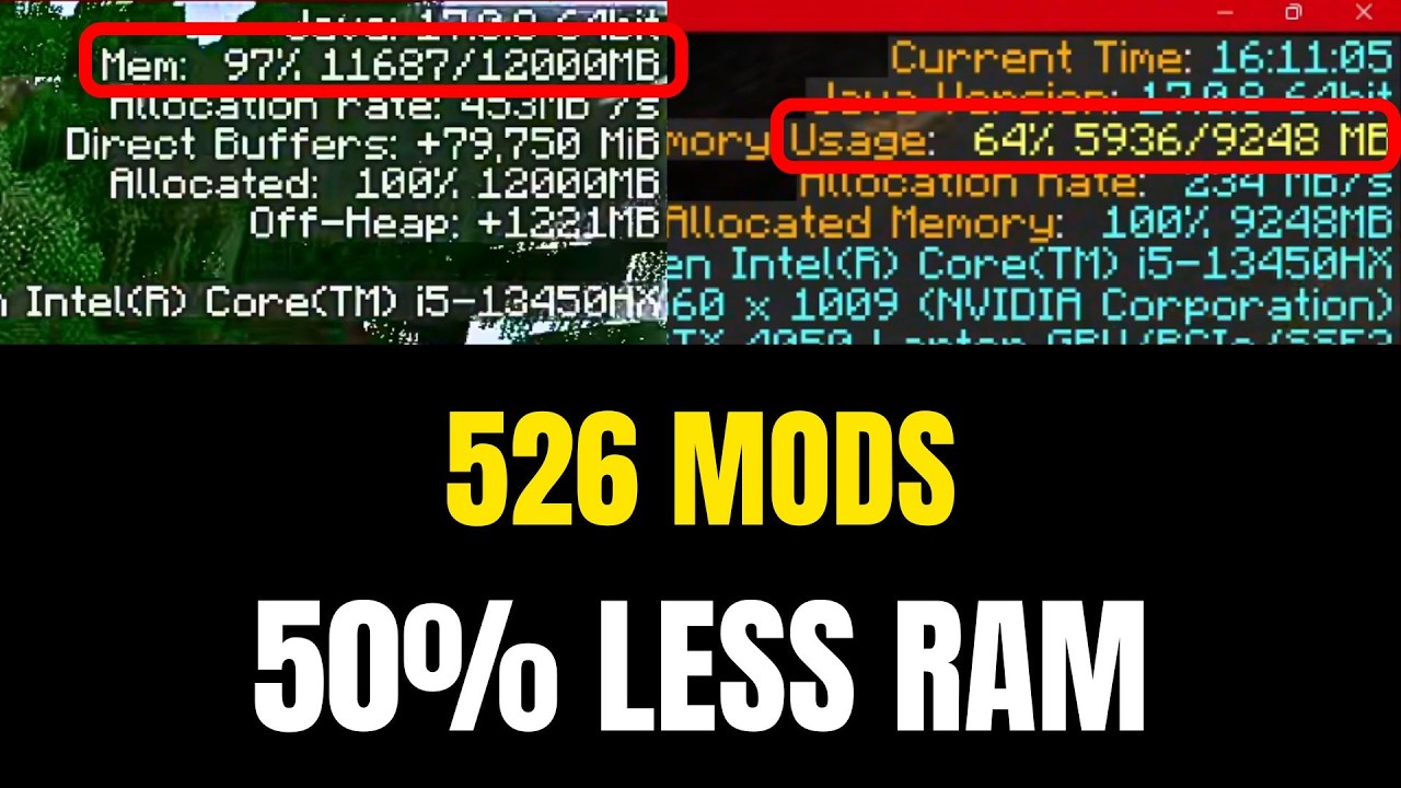 526 Mods, 50% Less RAM — Fixing a Broken Minecraft Modpack