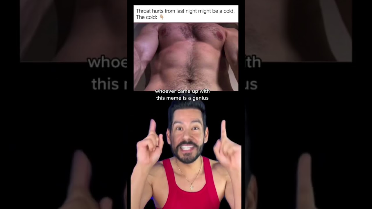 Gay Man With Sore Throat🌈😂 #gayhumor #gaymen #gaydating