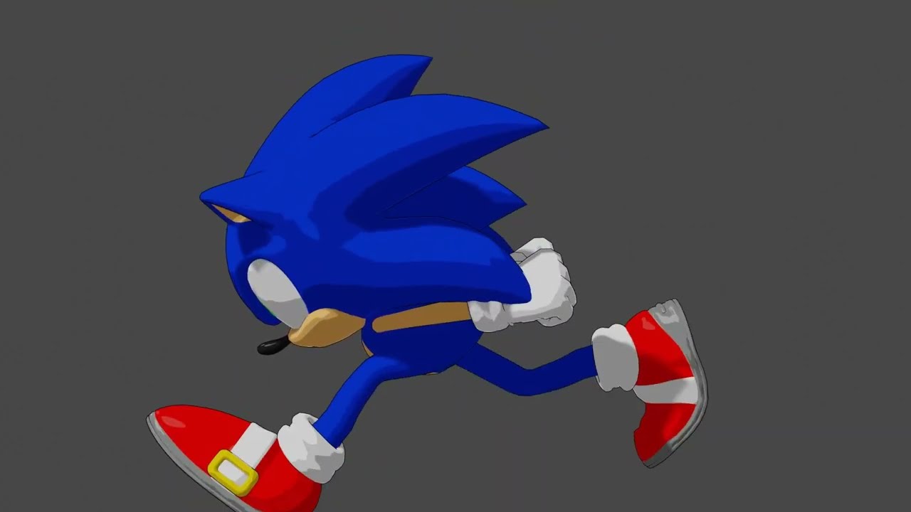 [Blender] Short Sonic Run Test