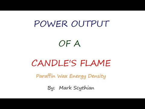 Power Output of a Candle's Flame [Thermodynamics]