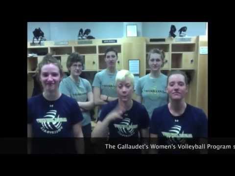#Gallaudet Athletics Says NO MORE