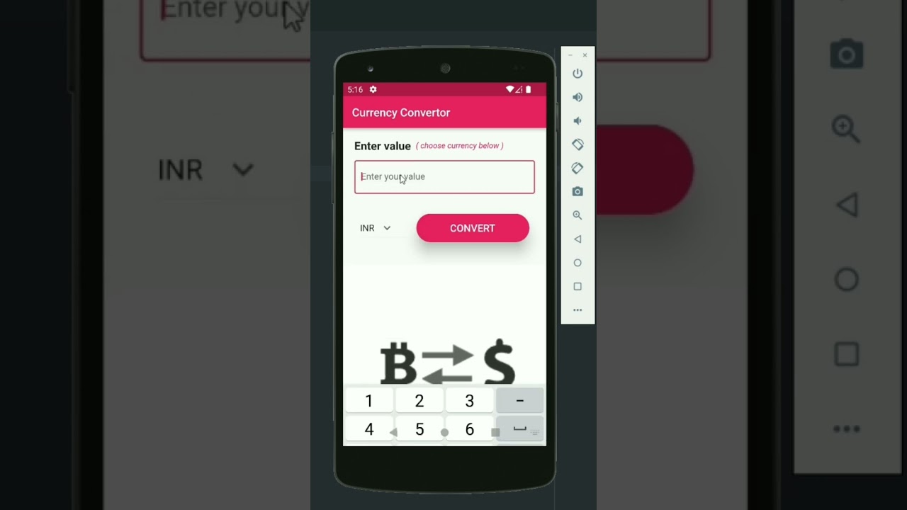 currency converter using Flutter