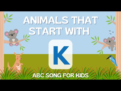 Animals That Start with K Song for Kids | Fun ABC Animal Video"