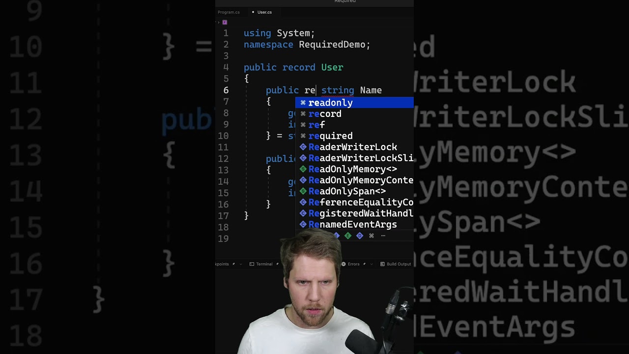 Stop using default values on non-nullable properties, use required instead | #shorts