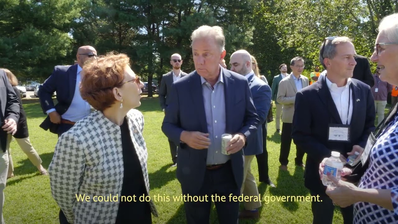 Breaking ground on the new Connecticut River Bridge with Amtrak in Connecticut