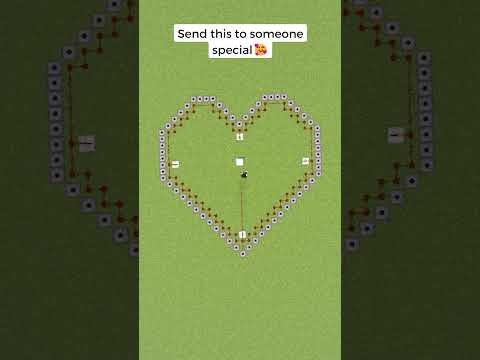 Firework Heart for Someone Special🥰 #shorts #minecraft