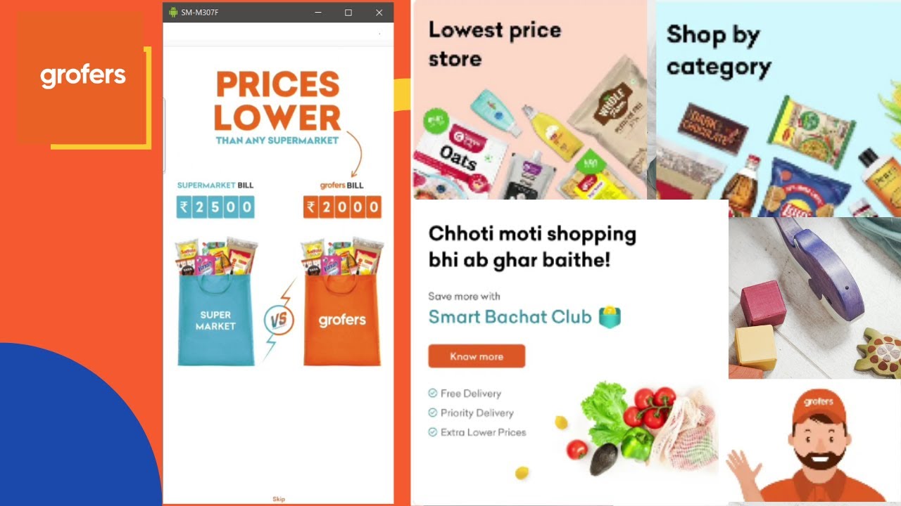Grofer (m-commerce) Application Clone Using Android Studio and Java