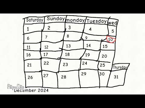 December 2024 calendar