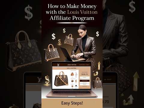 💰👜 How to Make Money with Louis Vuitton Affiliate Program #AffiliateMarketing #LouisVuittonHustle