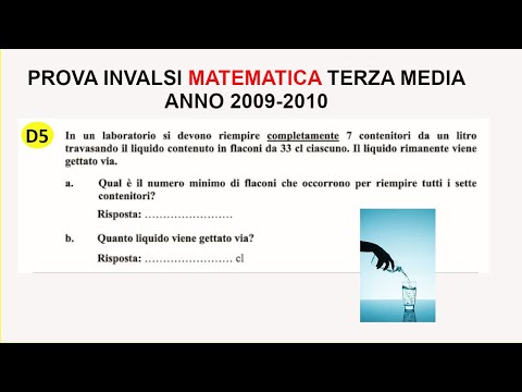 Prova Invalsi Matematica Terza Media 2009-2010 SPIEGATA e RISOLTA : D5