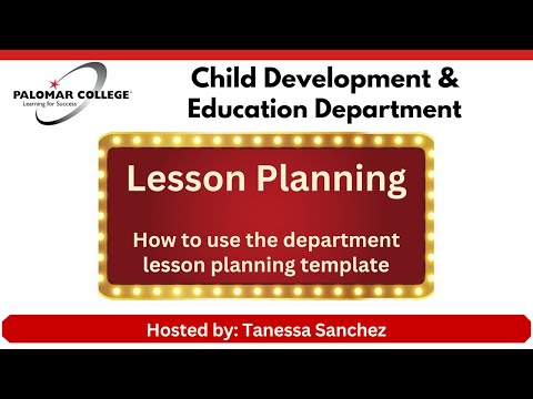 Lesson Plans – Child Development & Education Department