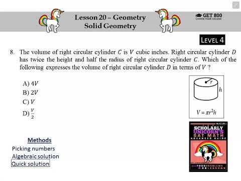 SAT Math - Scholarly Unicorn - Lesson 20, Question 8