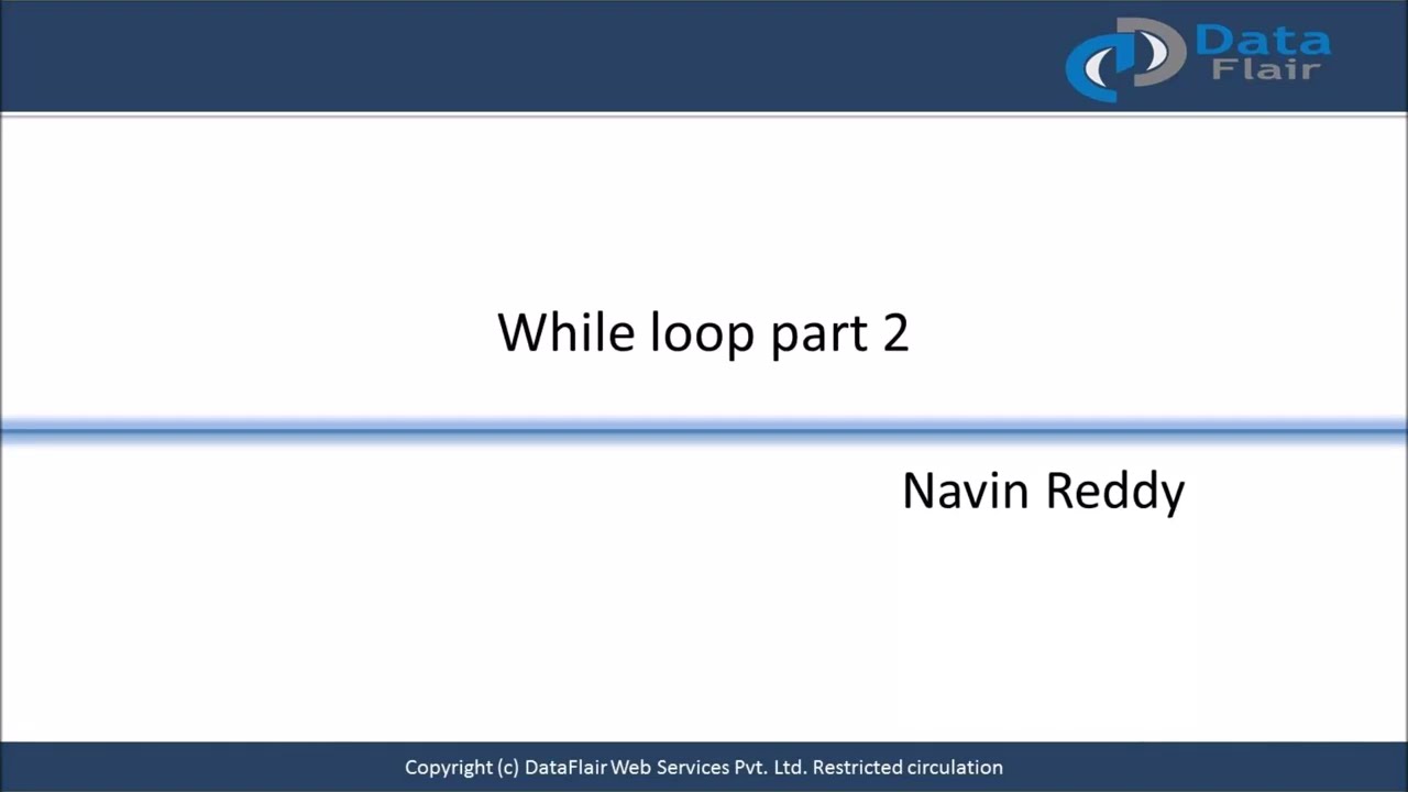 Java While Loop Part-2