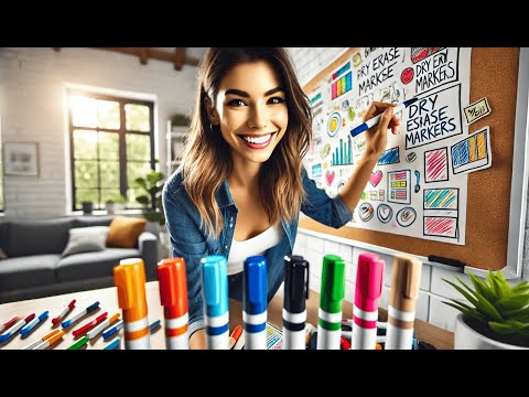 🖊️ Best Dry Erase 4 Pack | ZEYAR Low Odor Dry Erase Marker, Bullet Tip White Board Marker 🖊️