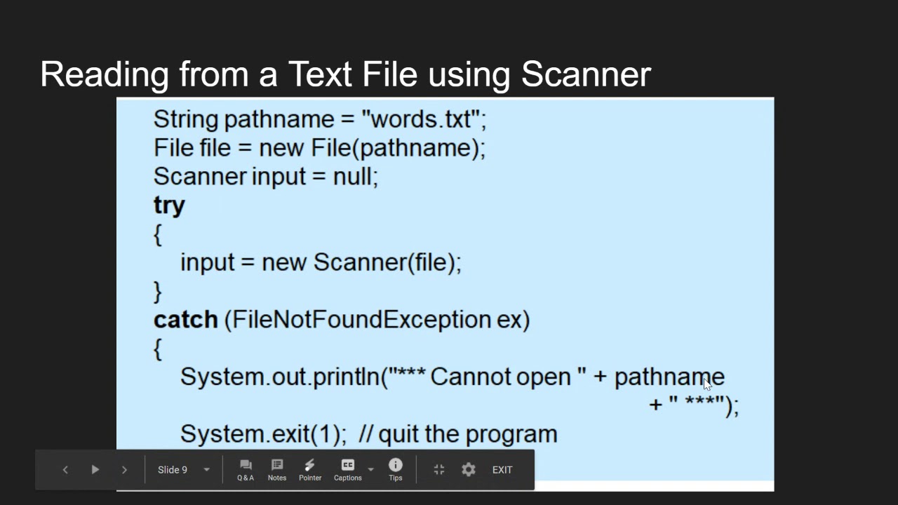 Java - Reading and Writing Text Files