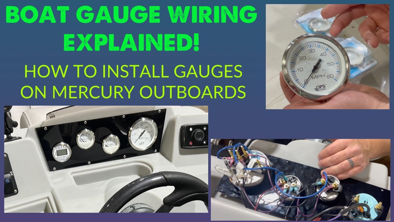 Mercury Outboard Gauge Wiring - HOW TO INSTALL