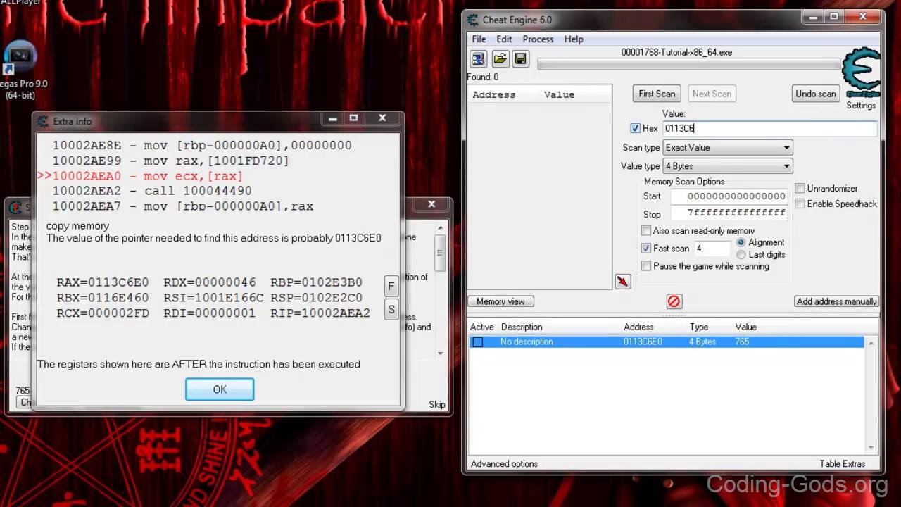 Cheat Engine Tutorial 5/8 PL - Pointers