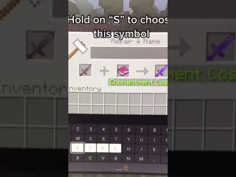 how to get glitch text in MINECRAFT