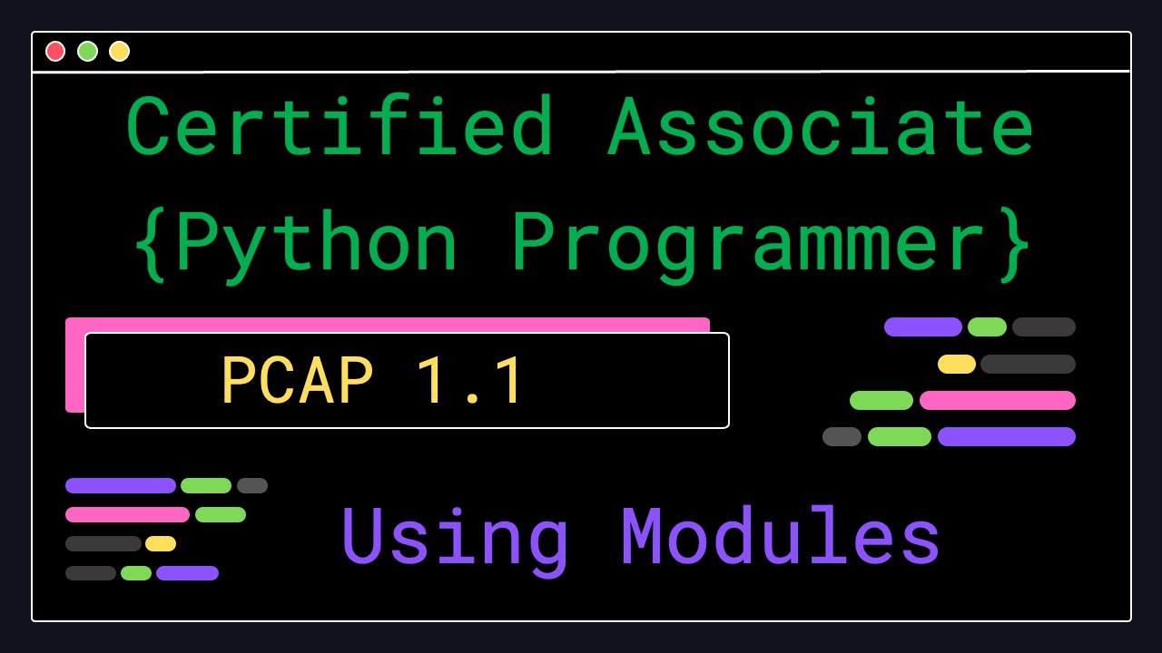 PCAP 1.1 - Using Modules - Certified Associate Python Programmer