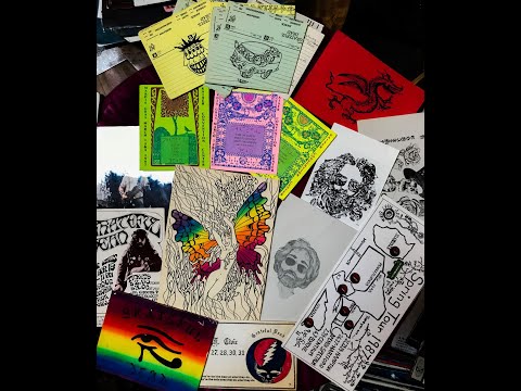 Grateful Dead Tour Head Hand and Band made Grateful Dead Art. Grateful Dead Tour Posters Dead Flyers