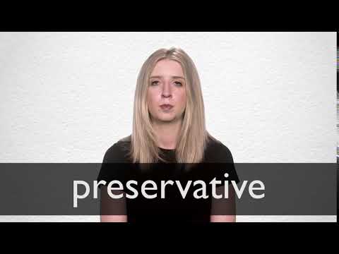 How to pronounce PRESERVATIVE in British English