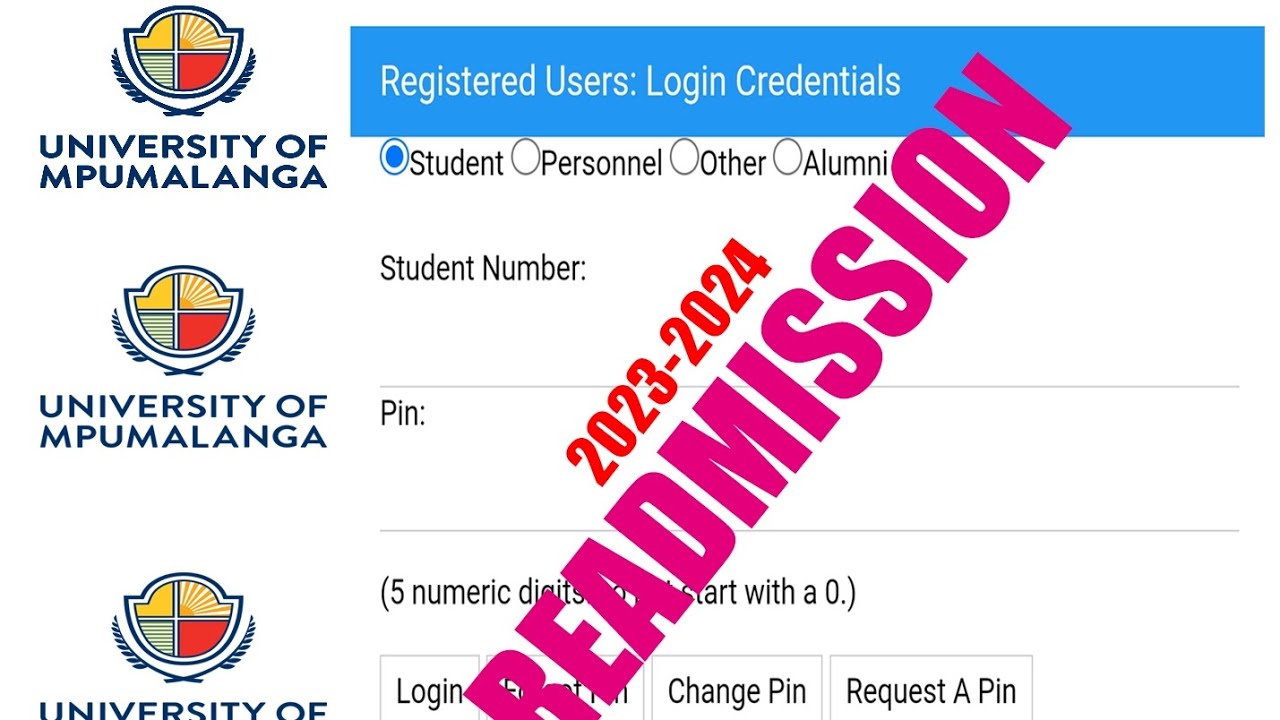 How to do a Re-admission at (UMP) University of Mpumalanga 2023