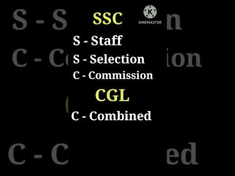 SSC CGL Ka Full Form Kya Hota Hai || Full Form Of SSC CGL