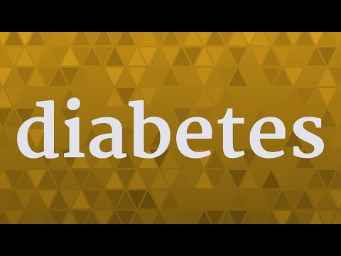 DIABETES pronunciation • How to pronounce DIABETES