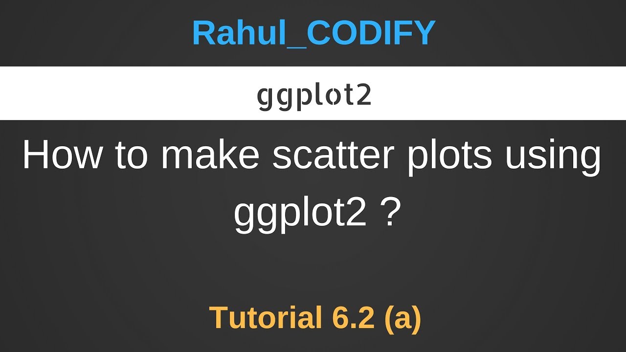 How to make scatter Plots using ggplot2 ? [R Data Science Tutorial 6.2 (a)]