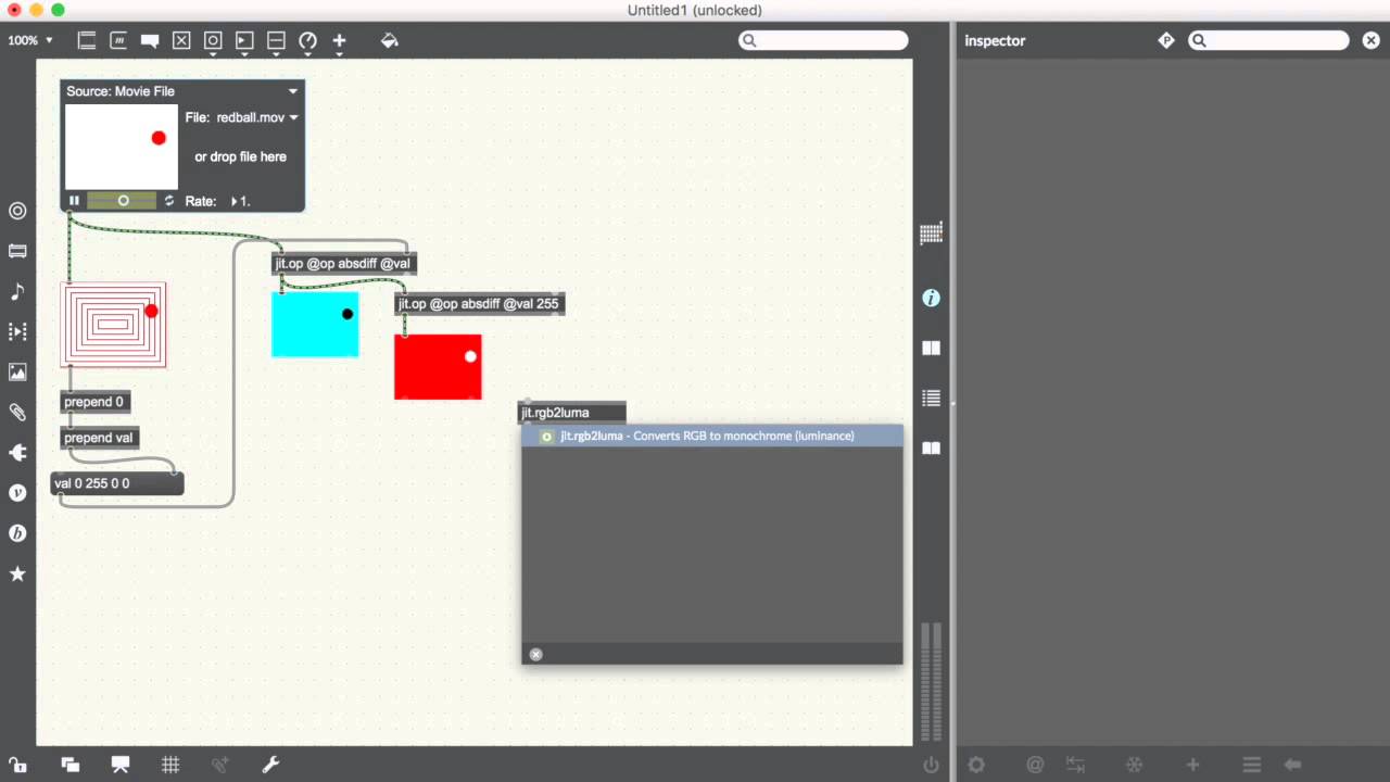 MAX msp 7: colour tracking - Part 1