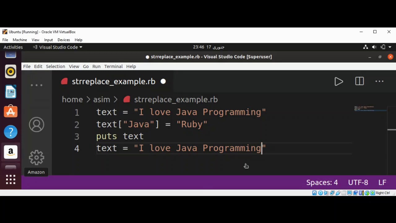 Replacing string in Ruby